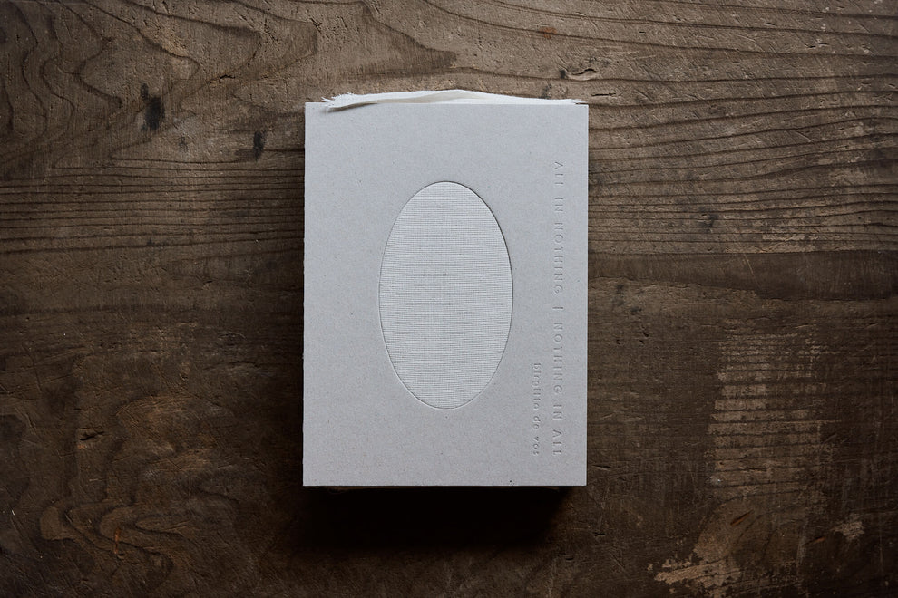 Birgitta de Vos | Book - ALL IN NOTHING | NOTHING IN ALL – hitonoto